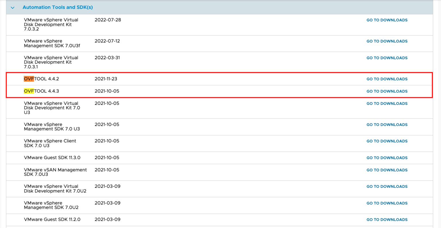 [VMware vSphere] OVFTool の使い方 | エンジニアmemo